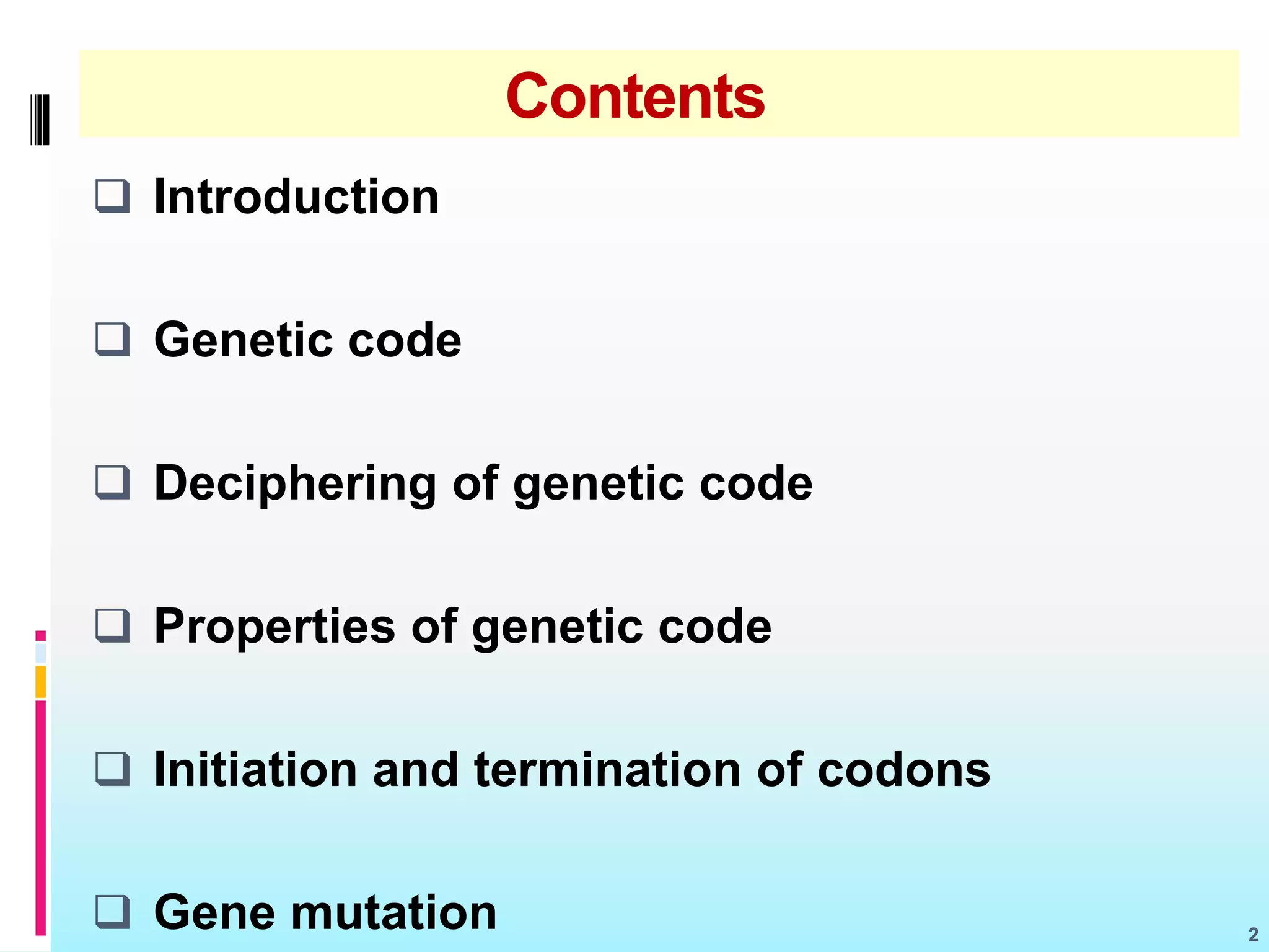 Genetic code | PPTX