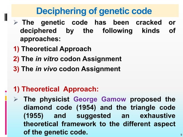 Genetic code | PPTX
