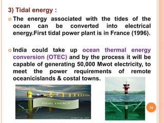 Conventional & non conventional energy sources. | PPTX