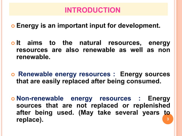 Conventional & non conventional energy sources. | PPTX