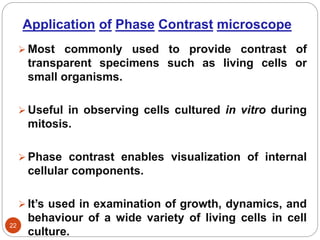 Principles and application of light, phase constrast and fluorescence ...