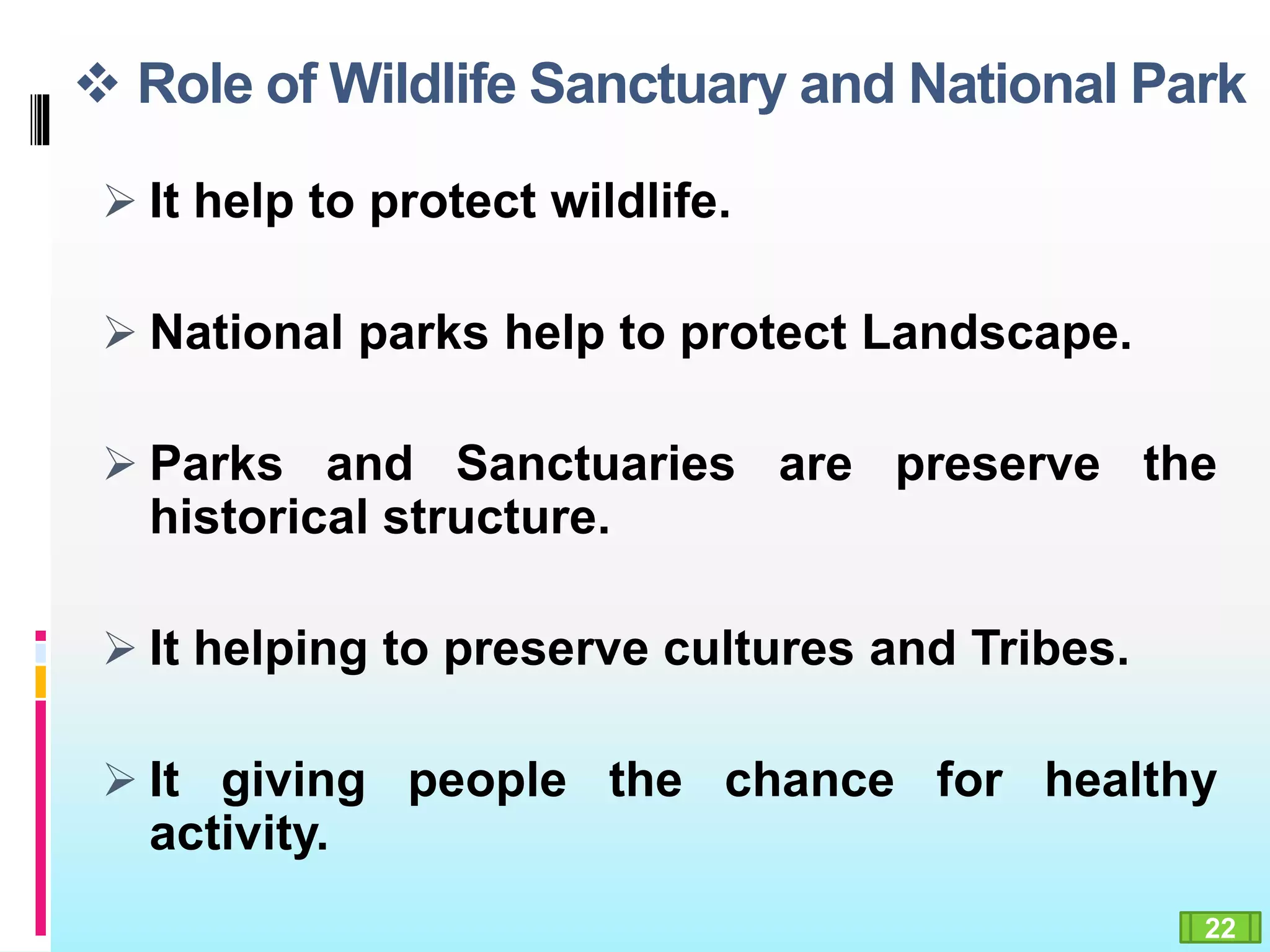 Protected areas in India : National parks & Sanctuaries | PPTX