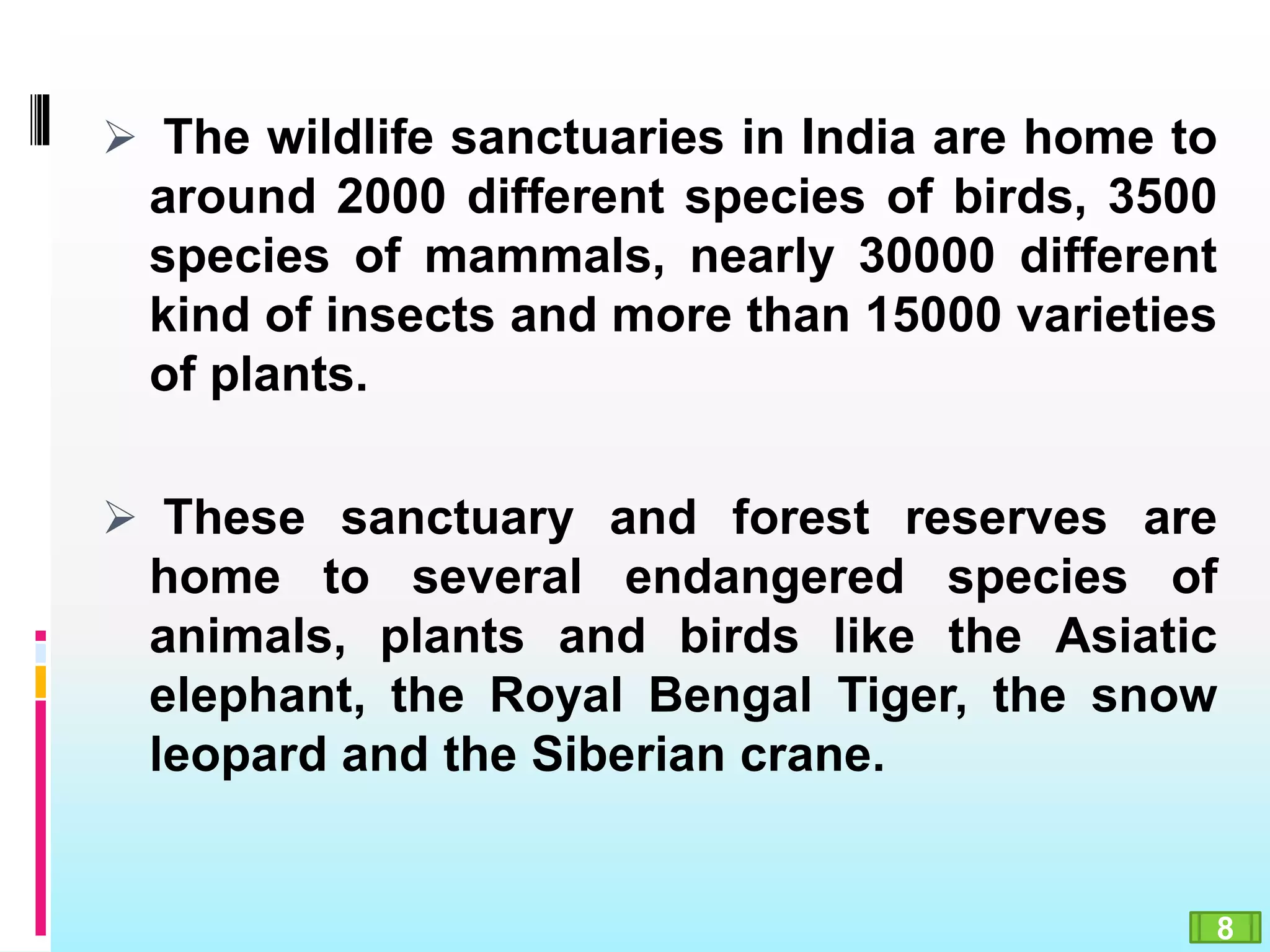 Protected areas in India : National parks & Sanctuaries | PPTX