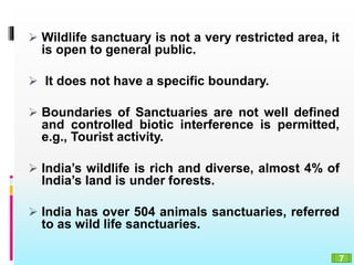 Protected areas in India : National parks & Sanctuaries | PPTX