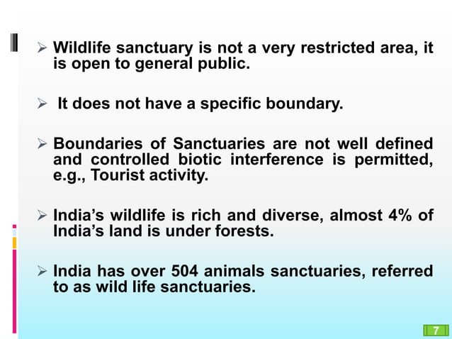 Protected areas in India : National parks & Sanctuaries | PPTX
