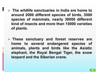 Protected areas in India : National parks & Sanctuaries | PPTX