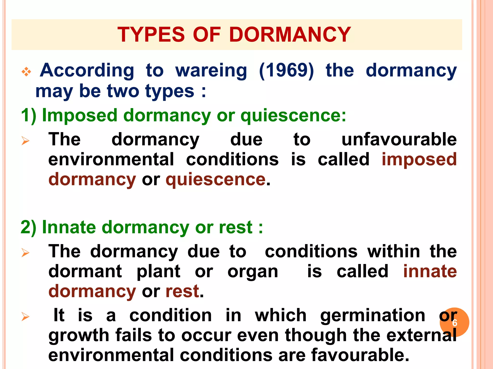 seed dormancy | PPTX