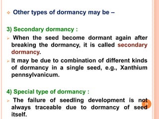seed dormancy | PPTX