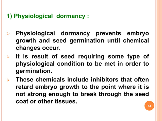 seed dormancy | PPTX | Infertility | Reproductive Health