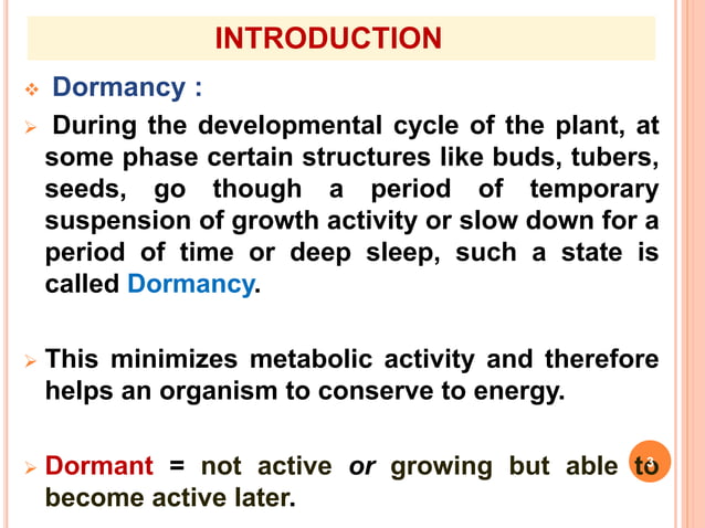 seed dormancy | PPTX | Infertility | Reproductive Health