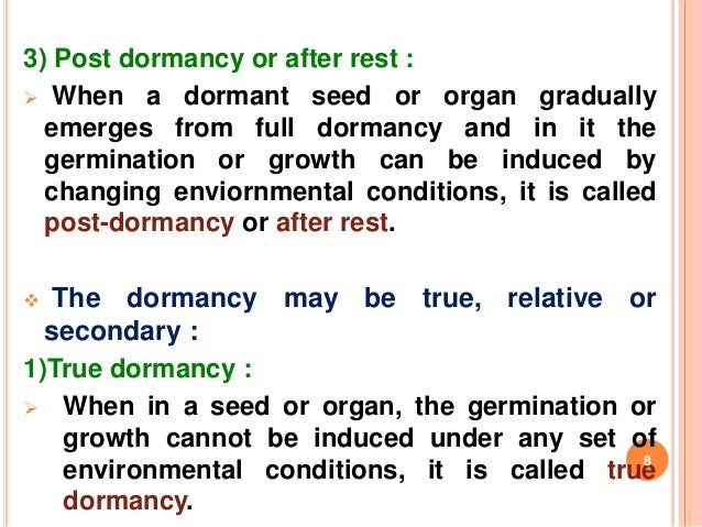 Seed Dormancy