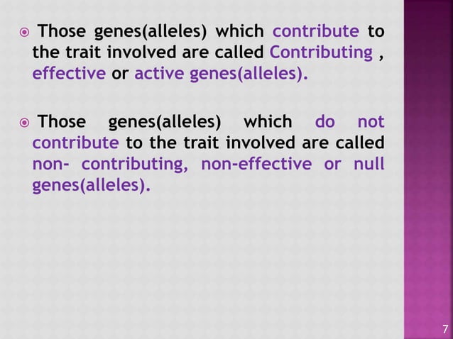 Quantitative characters and Genes | PPTX | Skin and Dermatology ...