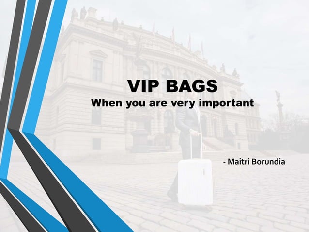 VIP BAGS | By Lemon Entrepreneurs | PPTX | Travel Accessories | Travel