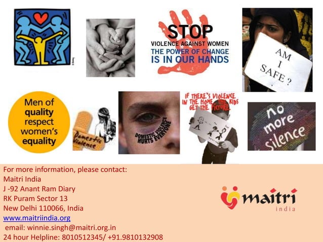 Maitri india domestic violence presentation | PPT