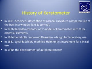 RAMJI PANDEY keratometry PPT | PPT
