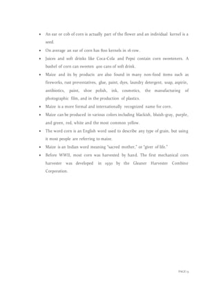 Maize assingment..(Commodity) | PDF