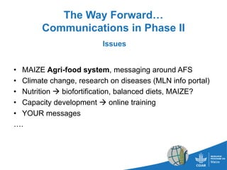 Communications in MAIZE AFS | PPTX