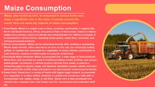 Maize in Global Agriculture : Production, Consumption,and Trade | PDF