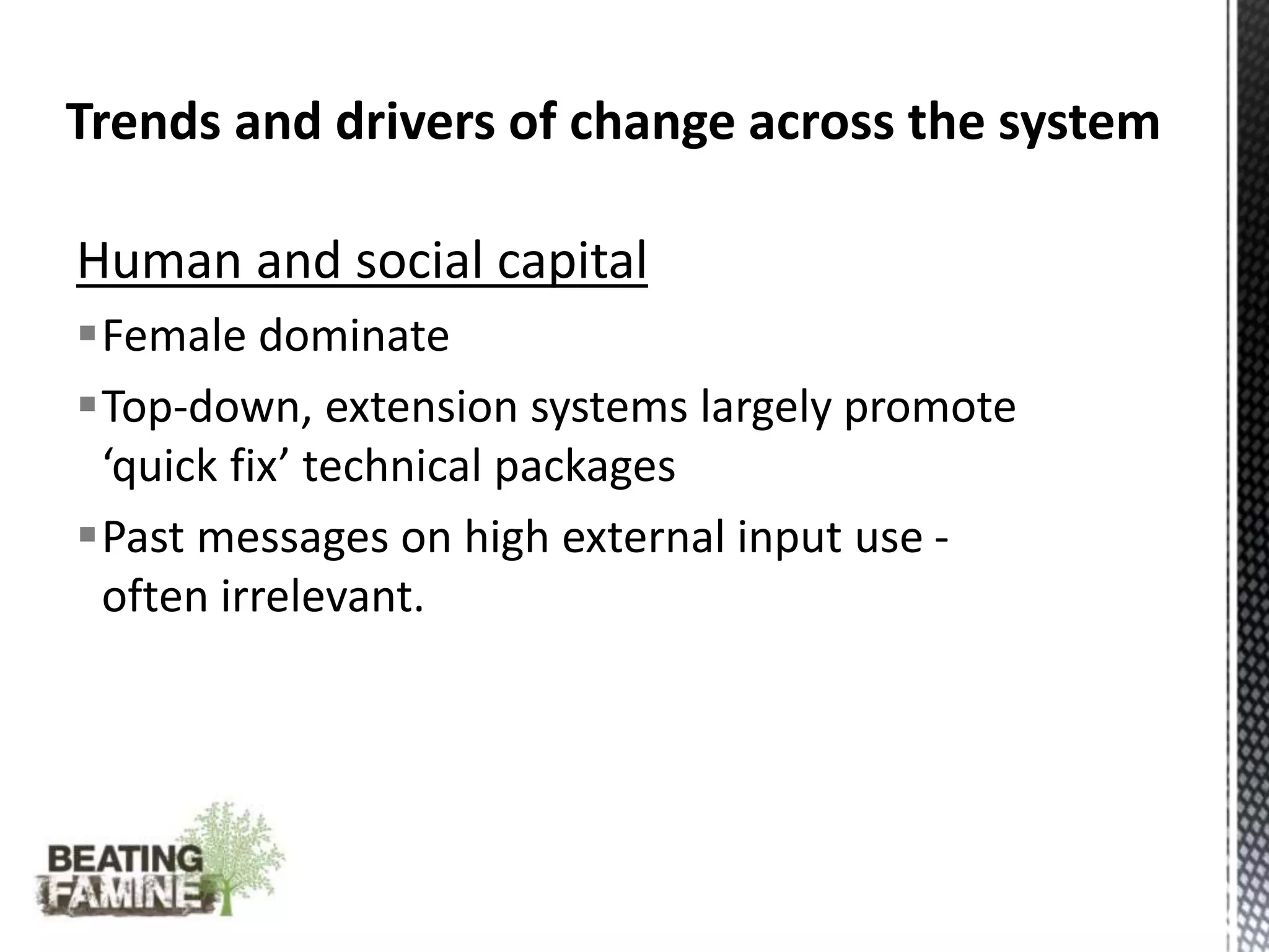 The maize mixed farming system: Highlights of characteristics, trends ...