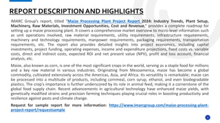 Setting up a Maize Processing Plant by IMARC Group | PPTX