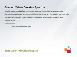 Maize starch and industrial applications | PPTX