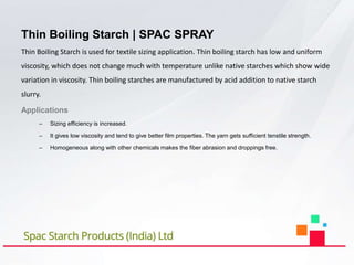 Maize starch and industrial applications | PPTX