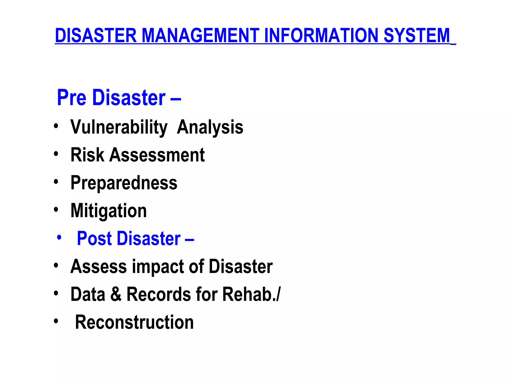 ICT IN DISASTER MANAGEMENT IN INDIA | PPT