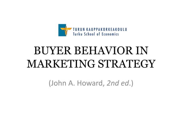 Buyer Behavior in Marketing Strategy | PDF | Business | Business and Finance