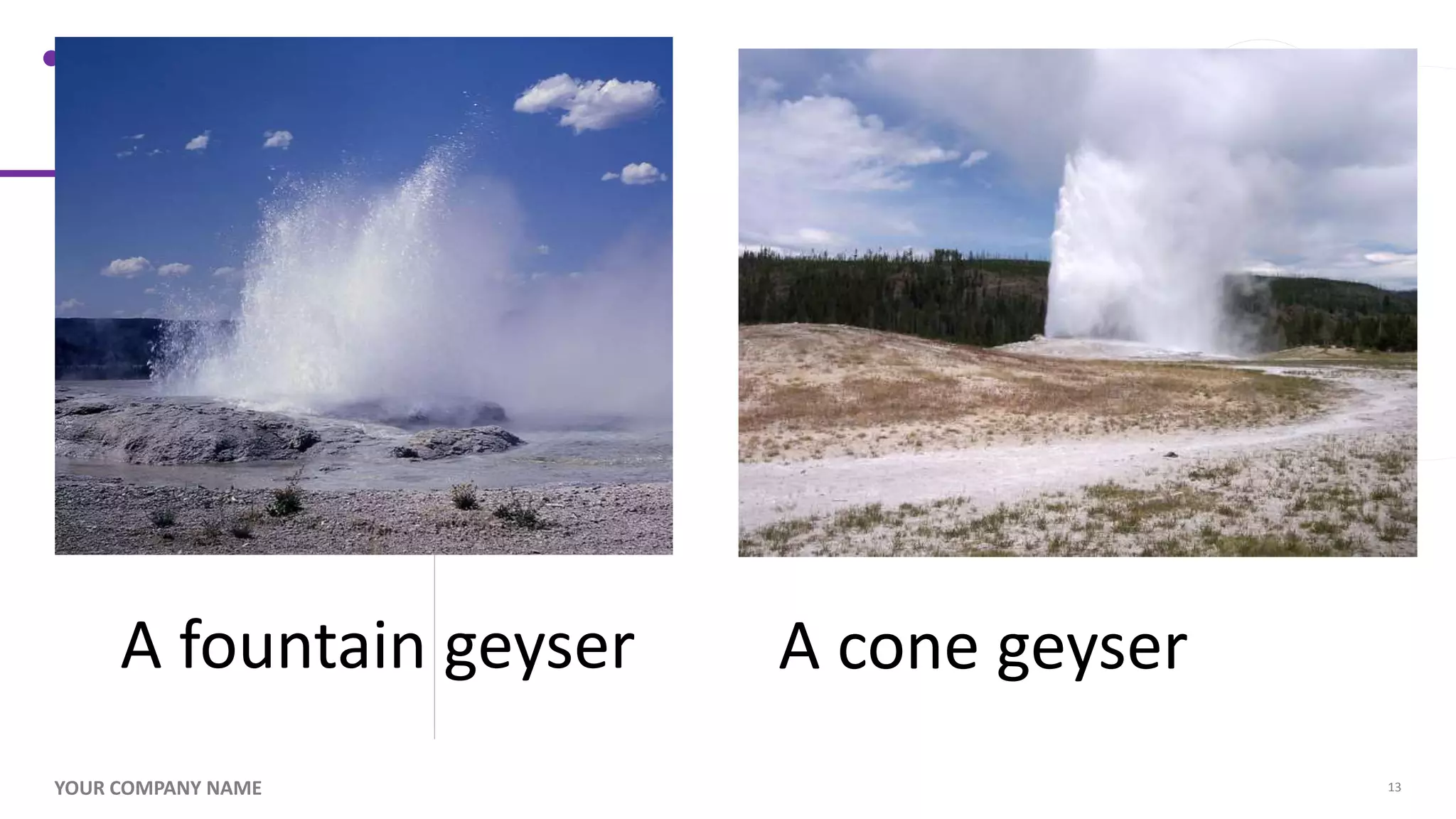 Mountains, geysers, hot springs | PPTX