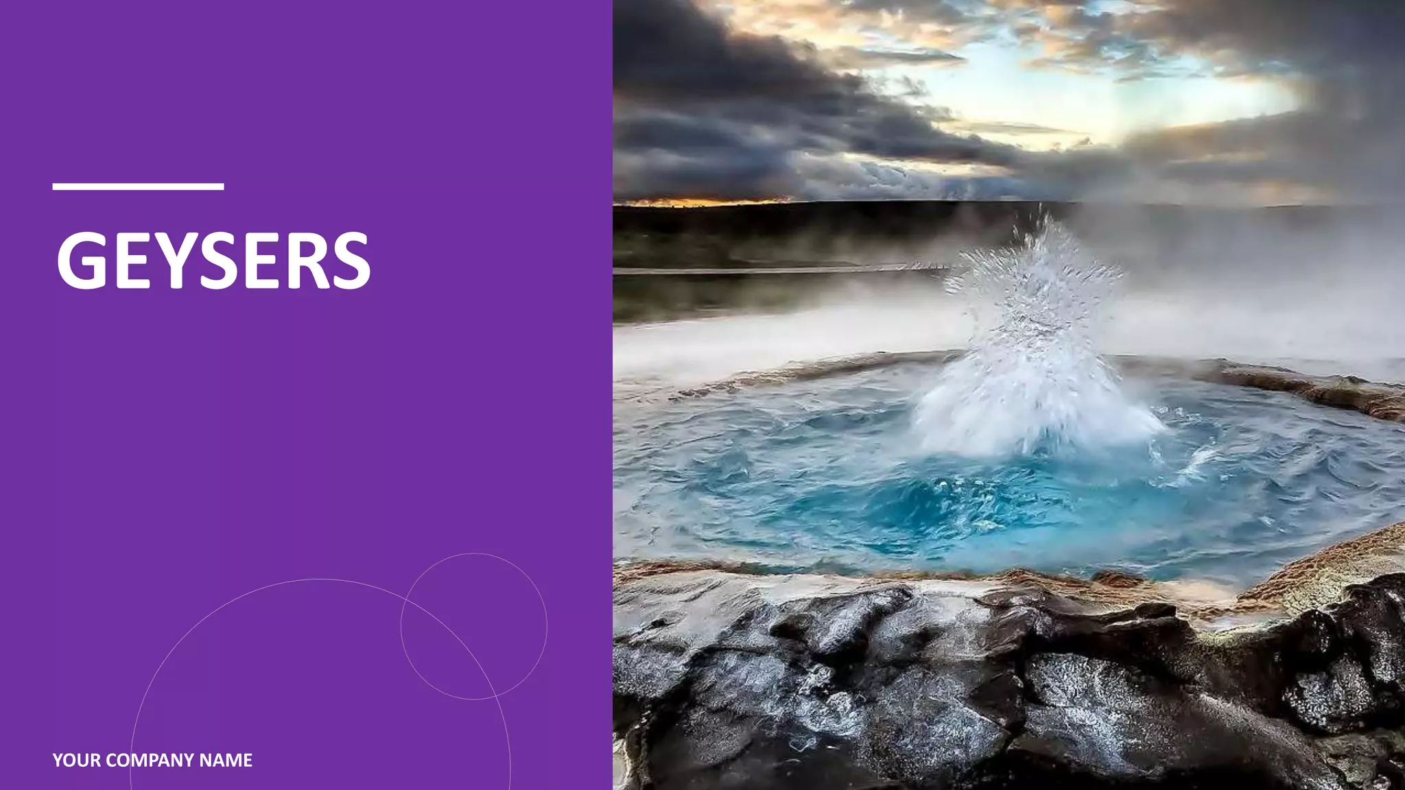 Mountains, geysers, hot springs | PPTX