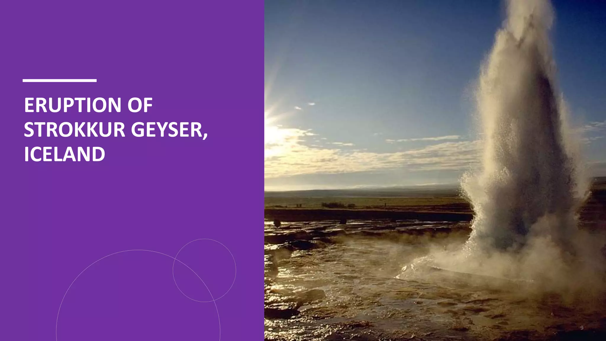 Mountains, geysers, hot springs | PPTX