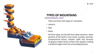 Mountains, geysers, hot springs | PPTX