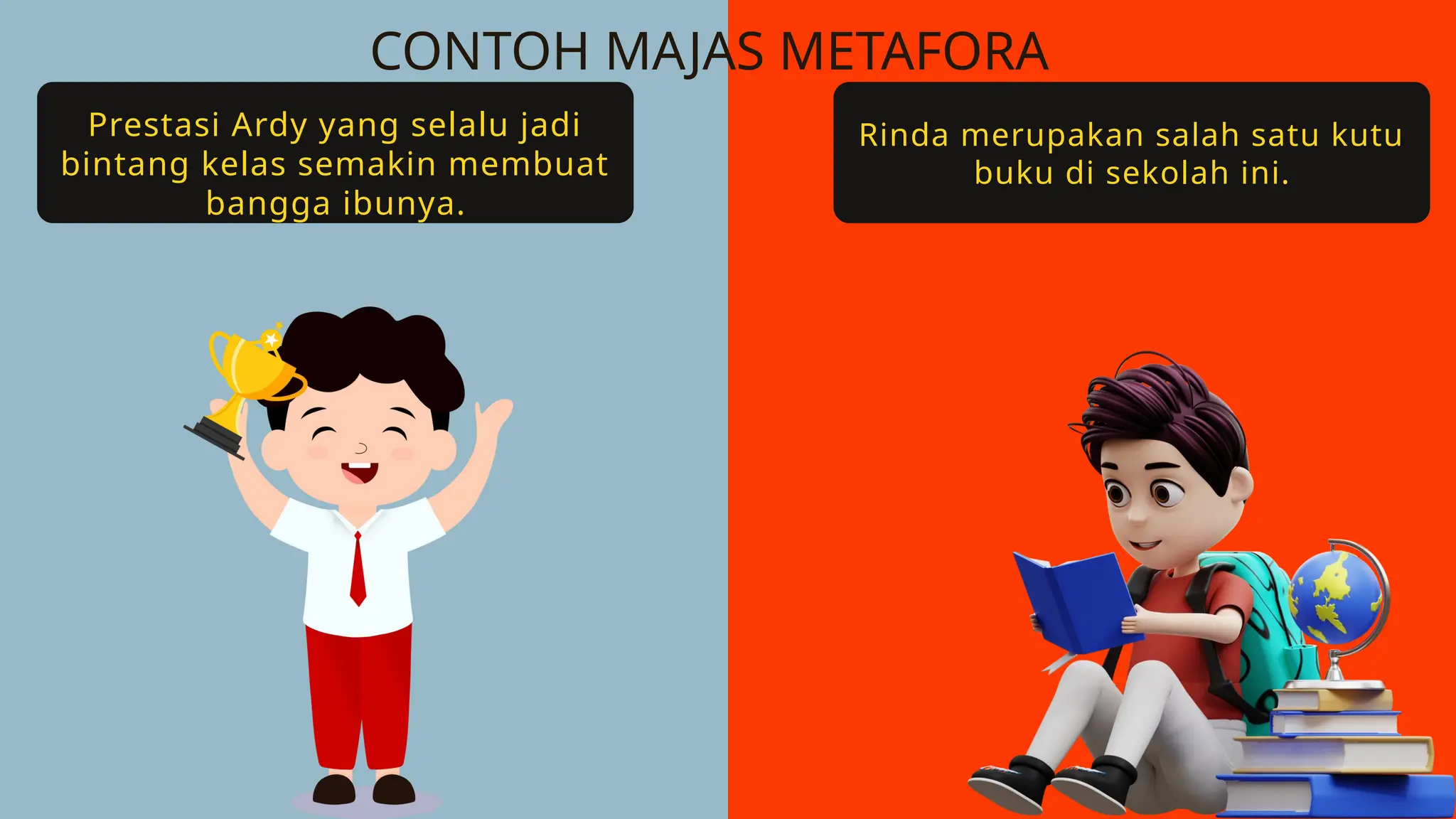 macam macam majas untuk kelas 5. hiperbola, personifikasi, metafora | PPTX