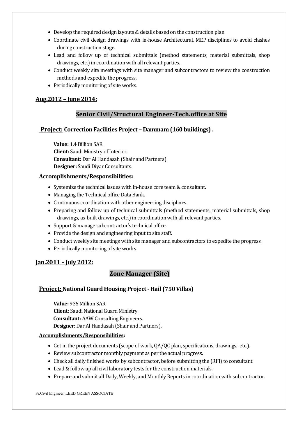 Majdi Murjan (Sr.Civil Engineer, LEED Green Associate) C.V.