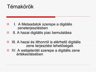 Digitális Zenei Korszak_Magyarország_Digitális zene terjesztés | PPT