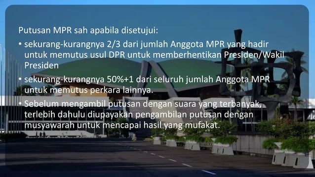 Majelis permusyawaratan rakyat ( MPR ) | PPTX