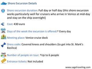 Majestic Venice Wheelchair Shore Excursion | PPT