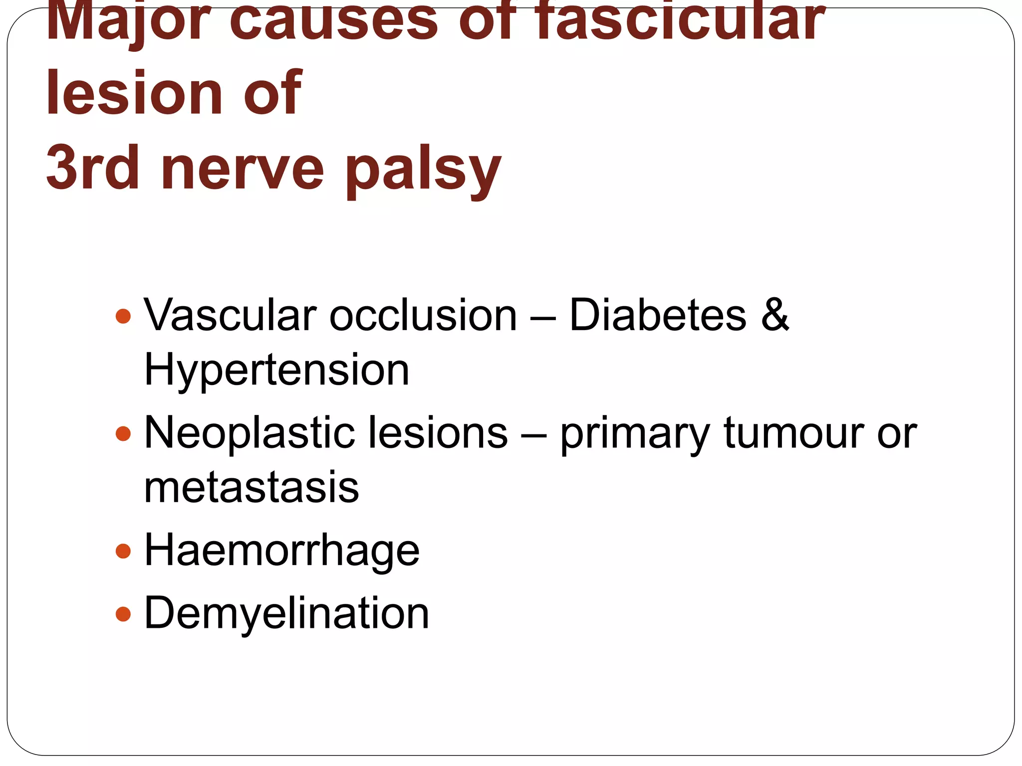 3rd nerve palsy | PPTX