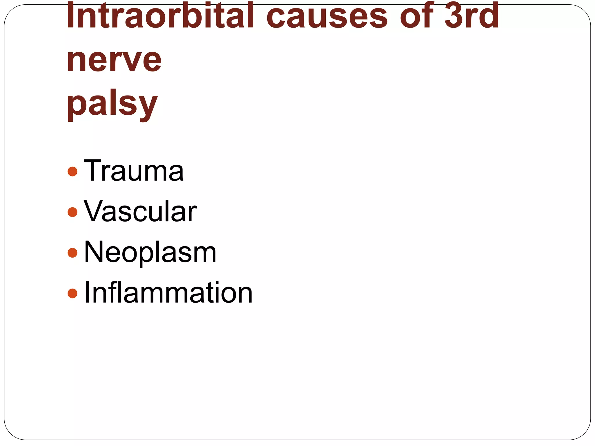 3rd nerve palsy | PPTX