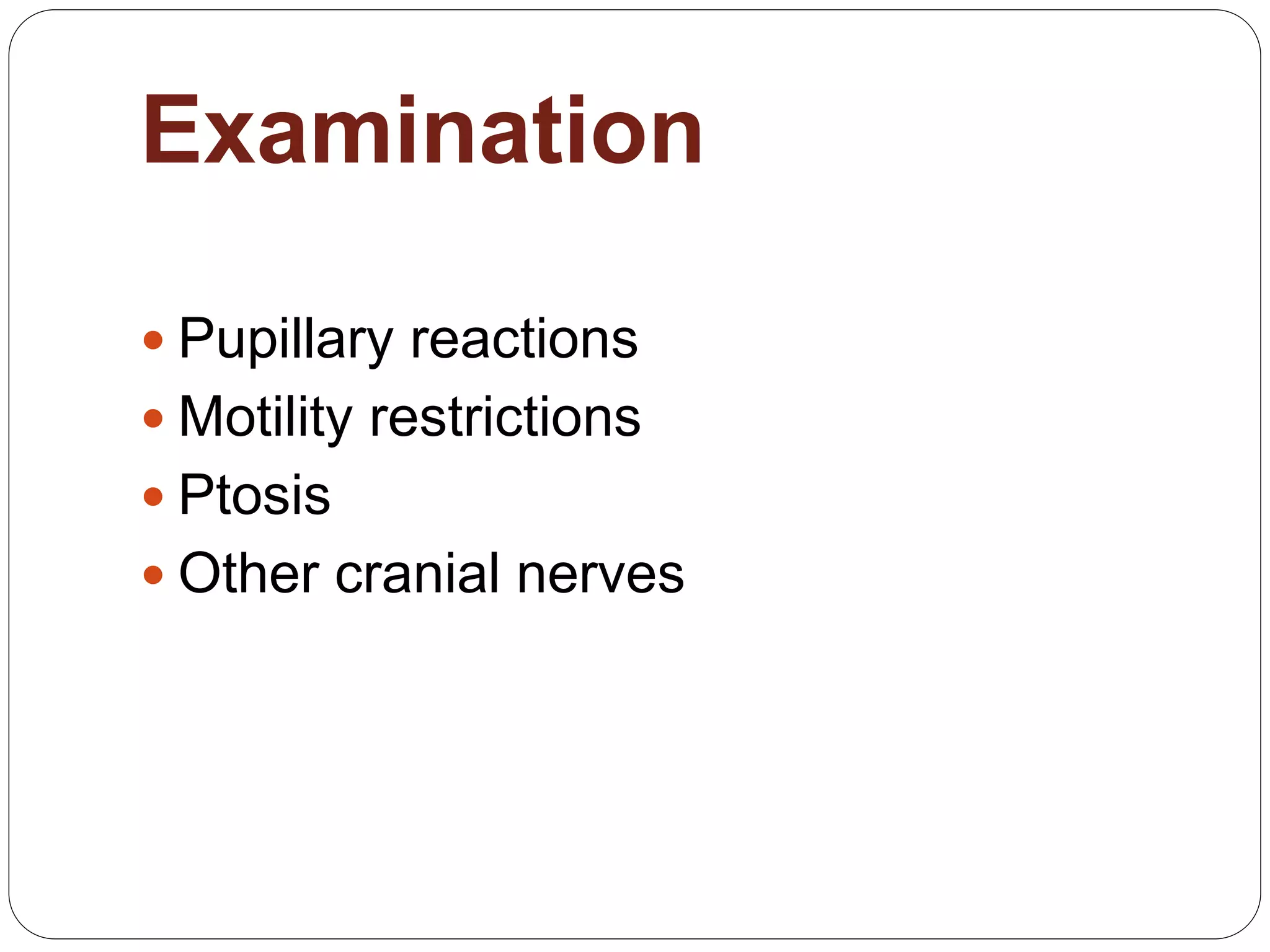 3rd Nerve Palsy Ppt