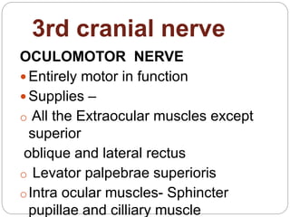 3rd nerve palsy | PPTX