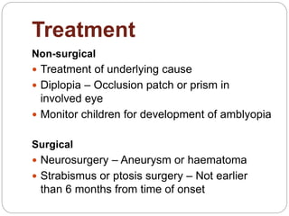 3rd nerve palsy | PPTX