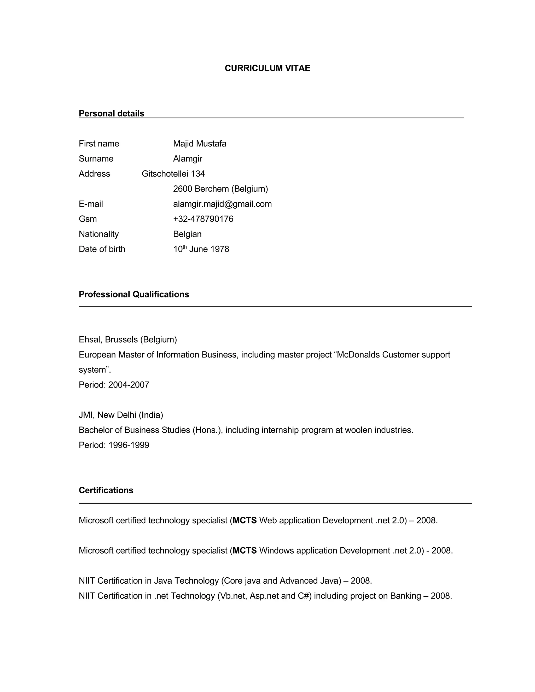 Junior Developer .net