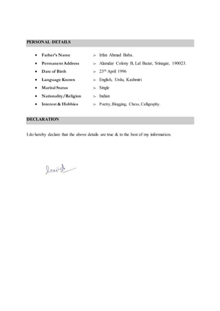 Majid resume | DOCX