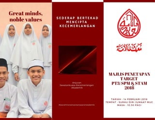 Majlis penetapan target pt3 spm stam 2018 to print | PPT