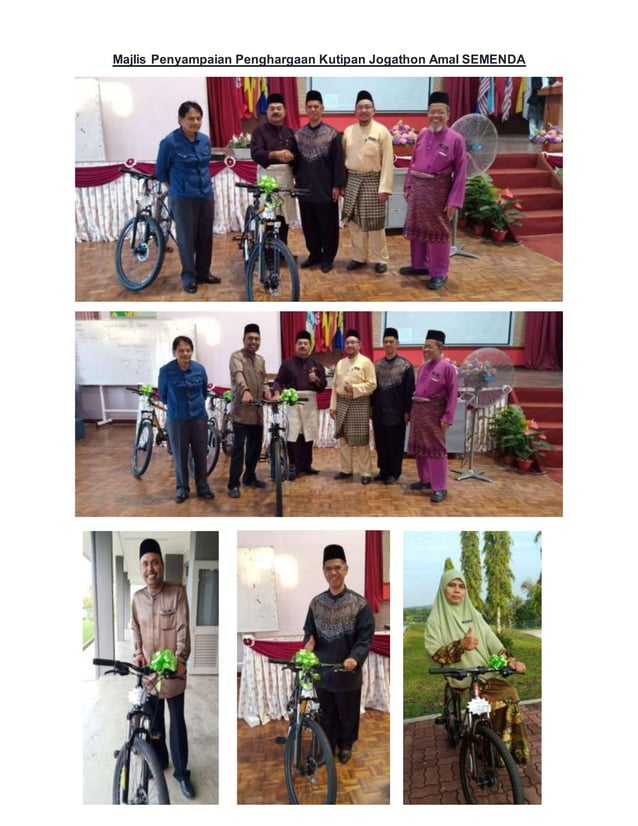 Majlis Penyampaian Penghargaan kutipan jogathon amal SEMENDA | PDF