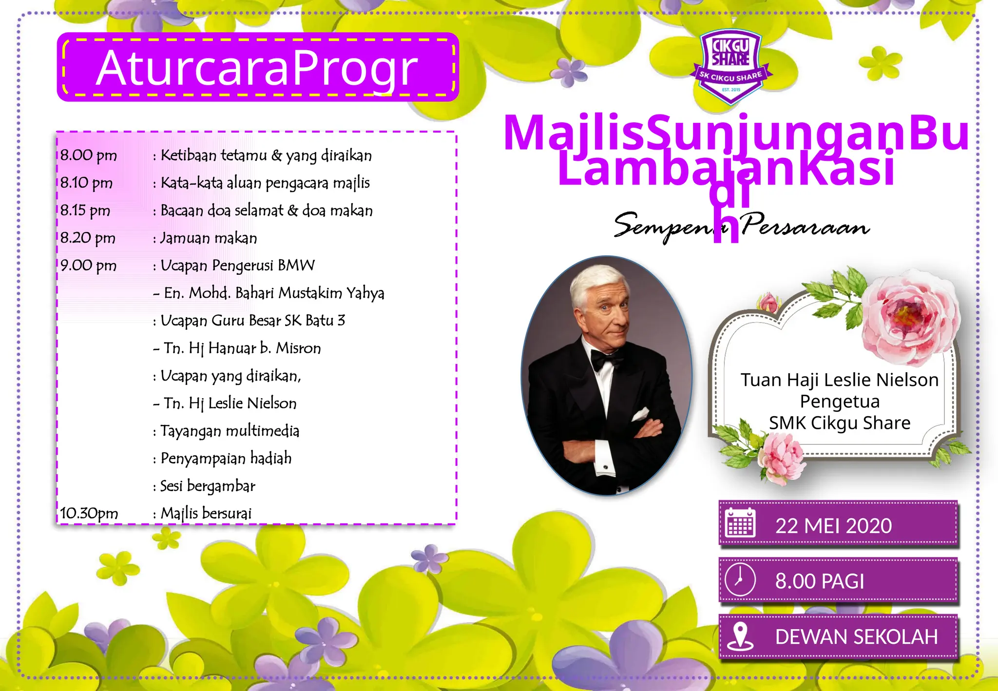 MAJLIS PERSARAAN - TEMA FLORAL1.pptxMNKLLKJLK | PPTX