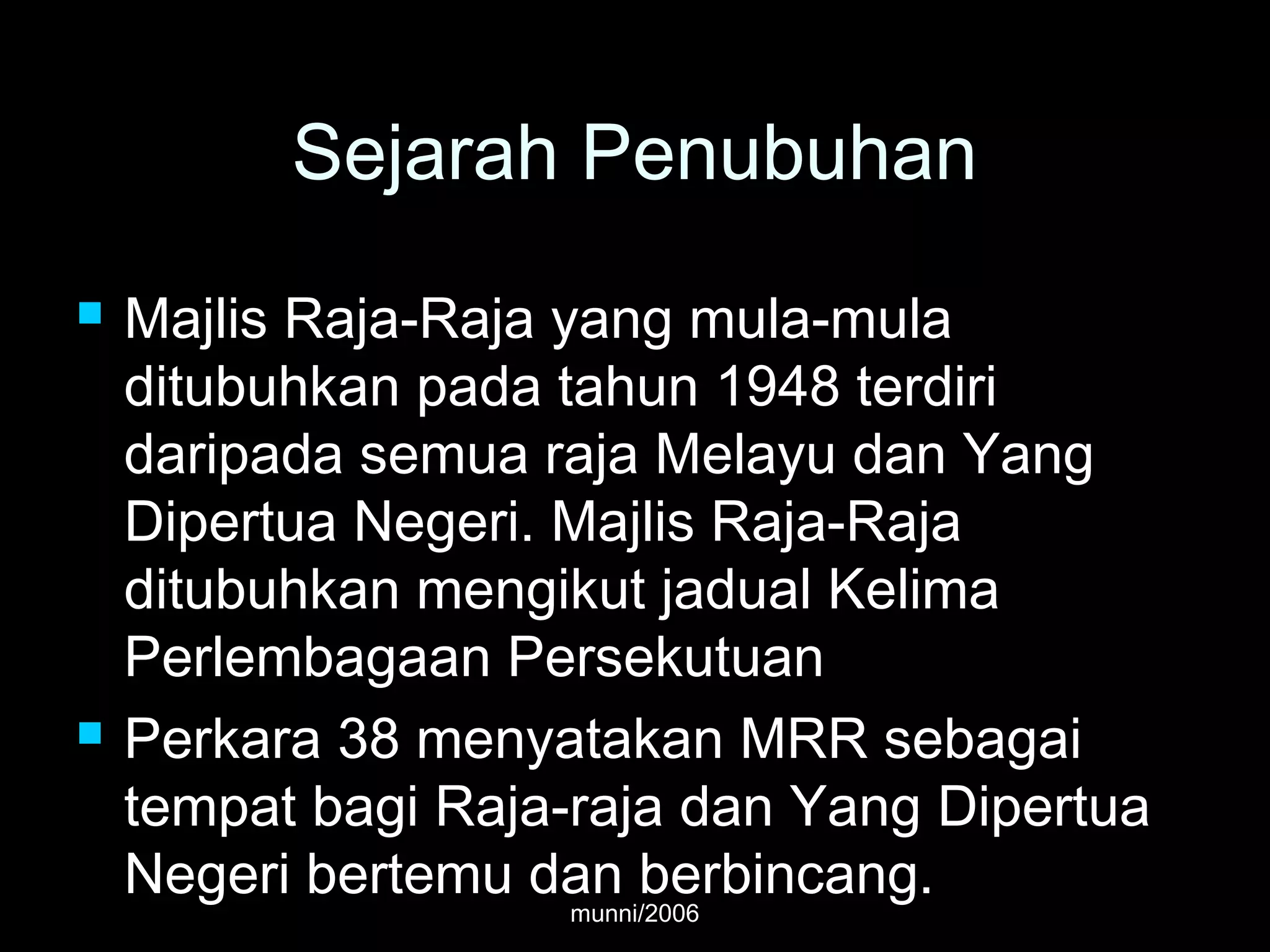 Majlis raja raja | PPT