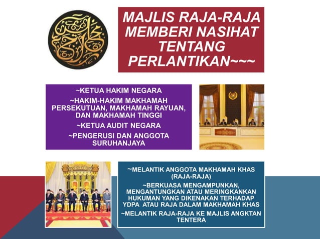 MAJLIS RAJA-RAJA | PPTX