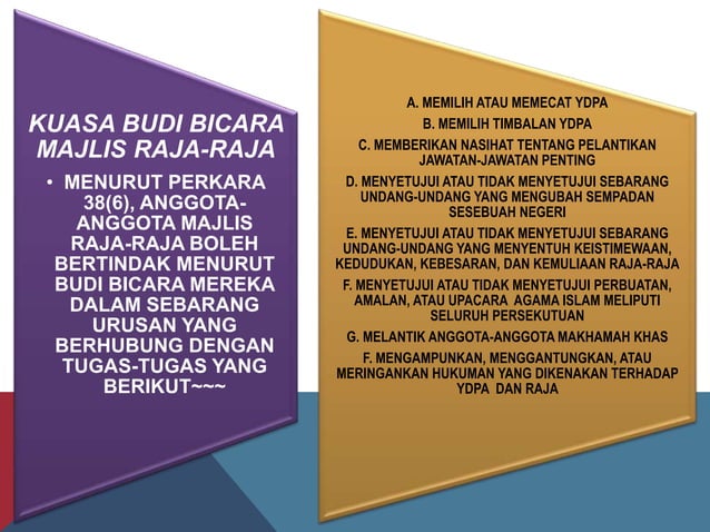 MAJLIS RAJA-RAJA | PPTX